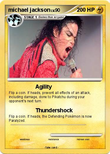 Pokémon michael jackson 1484 1484 - Agility - My Pokemon Card