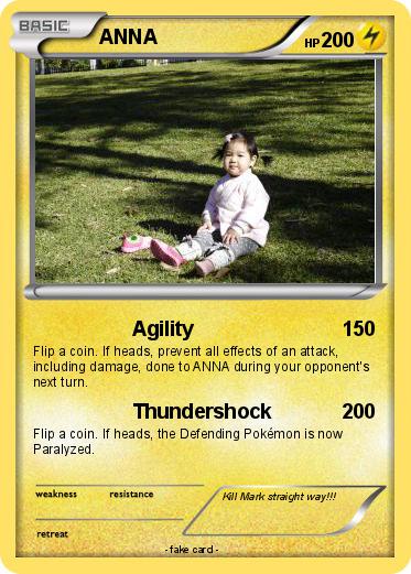 Pokémon ANNA 398 398 - Agility - My Pokemon Card