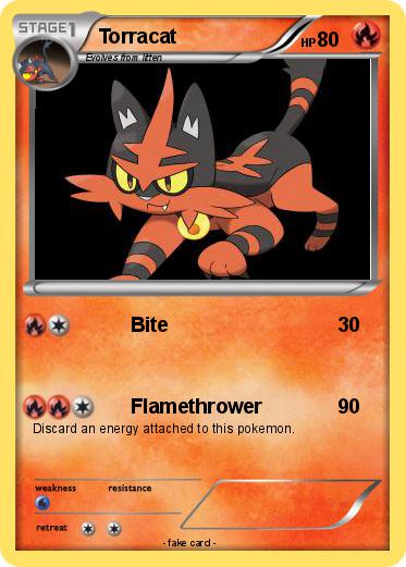 Pokémon Torracat 34 34 - Bite - My Pokemon Card