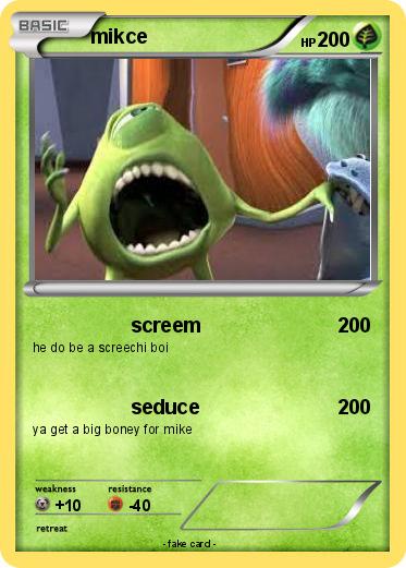 Pokémon mikce - screem - My Pokemon Card