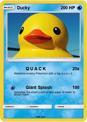 Pokémon Ducky 308 308 - Q U A C K - My Pokemon Card
