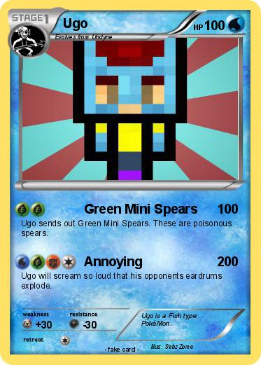 Pokémon Ugo 62 62 - Green Mini Spears - My Pokemon Card