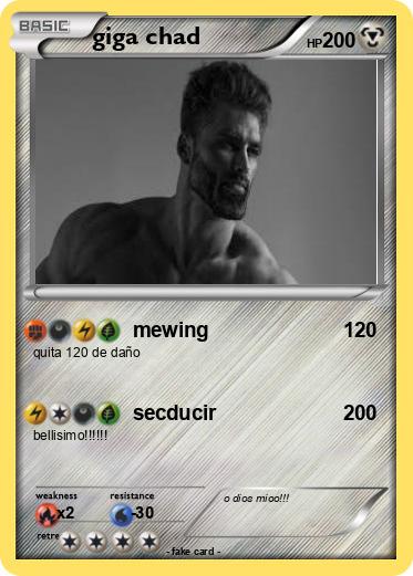 Pokémon giga chad 289 289 - mewing - Mi carta pokémon