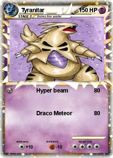 Pokémon Tyranitar 81 81 - Hyper beam - My Pokemon Card