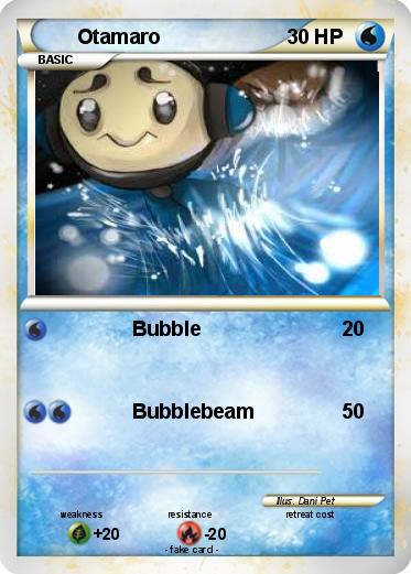 Pokémon Otamaro 1 1 - Bubble - My Pokemon Card