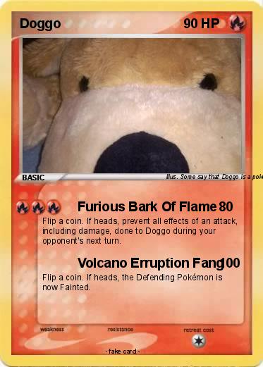 Pokémon Doggo 27 27 - Furious Bark Of Flame - My Pokemon Card