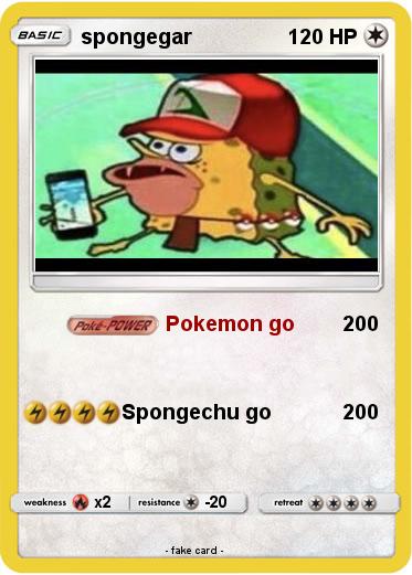 Pokémon spongegar 55 55 - Pokemon go - My Pokemon Card