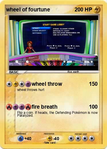 Pokémon wheel of fourtune - wheel throw - My Pokemon Card