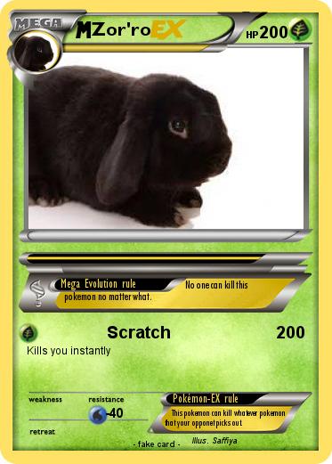 Pokémon Zor ro - Scratch - My Pokemon Card