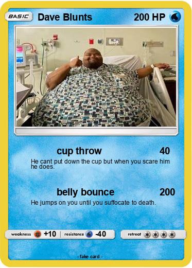 Pokémon Dave Blunts 1 1 - cup throw - My Pokemon Card
