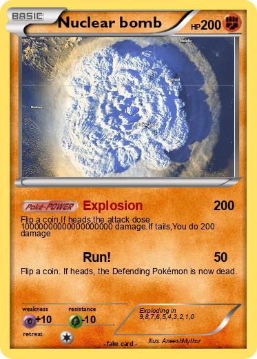 Pokmon Nuke Pokemon Power Explosion My Pokemon Card