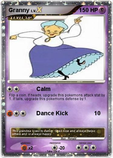 Pokémon Granny 98 98 - Calm - My Pokemon Card