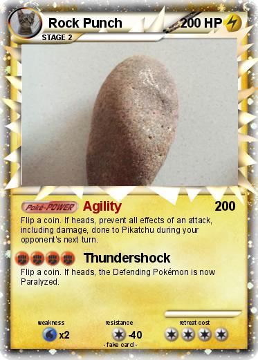 Pokémon Rock Punch - Agility - My Pokemon Card