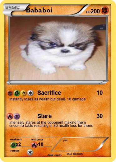 Pokémon Bababoi 3 3 - Sacrifice - My Pokemon Card