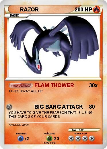 Pokémon RAZOR 43 43 - FLAM THOWER - My Pokemon Card