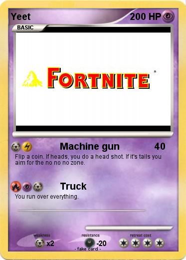 Pokémon Yeet 65 65 - Machine gun - My Pokemon Card