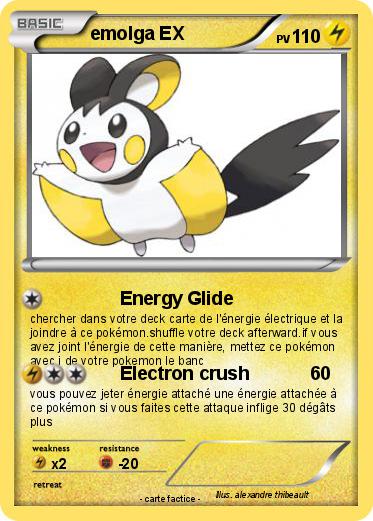 Pokémon emolga EX 12 12 - Energy Glide - Ma carte Pokémon