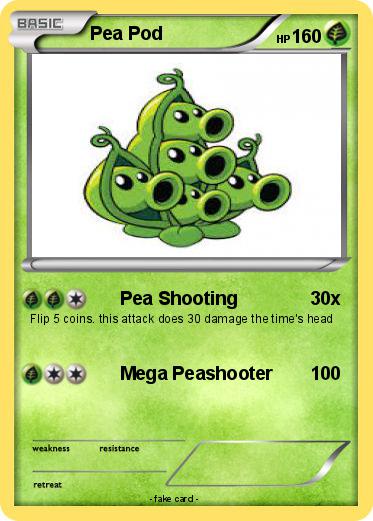 Pokémon Pea Pod 16 16 - Pea Shooting - My Pokemon Card