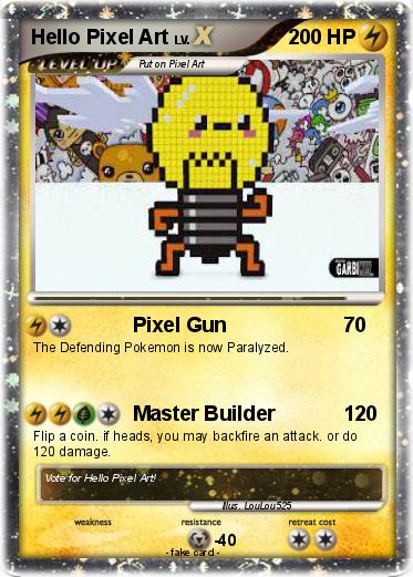 Pokémon Hello Pixel Art - Pixel Gun - My Pokemon Card