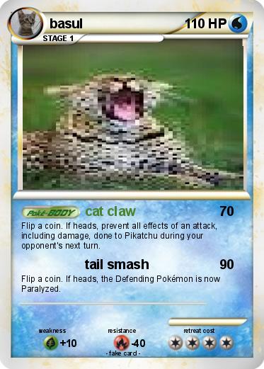 Pokémon basul - cat claw - My Pokemon Card