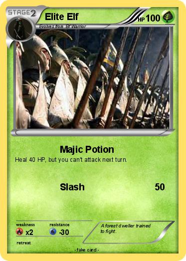 Pokémon Elite Elf 1 1 - Majic Potion - My Pokemon Card