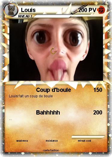 Pokémon Louis 540 540 - Coup d'boule - Ma carte Pokémon