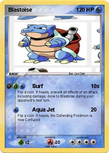 Pokémon Blastoise 1354 1354 - Surf - My Pokemon Card