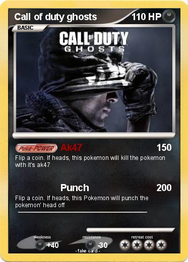 Pokémon Call of duty ghosts 19 19 - Ak47 - My Pokemon Card