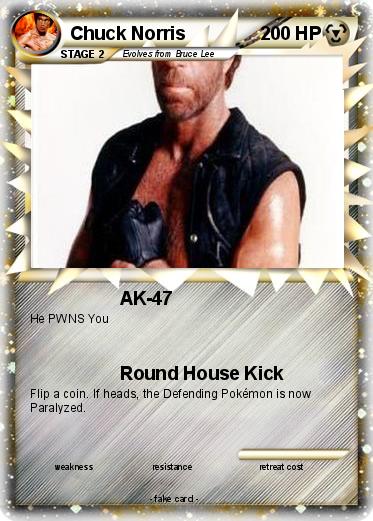 Pokémon Chuck Norris 1411 1411 - AK-47 - My Pokemon Card