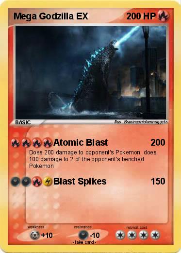 Pokémon Mega Godzilla EX 5 5 - Atomic Blast - My Pokemon Card