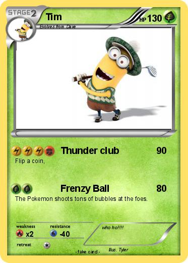 Pokémon Tim 392 392 - Thunder club - My Pokemon Card
