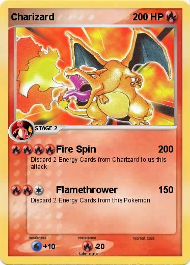 Pokémon Charizard 10686 10686 - Fire Spin - My Pokemon Card
