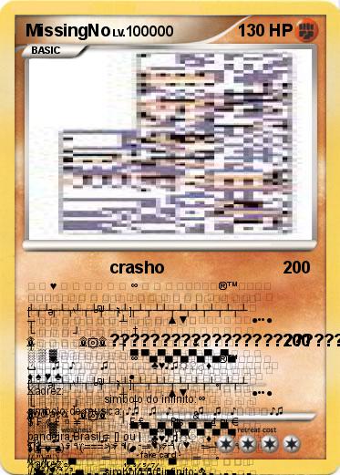 Pokémon MissingNo 1150 1150 - crasho - My Pokemon Card