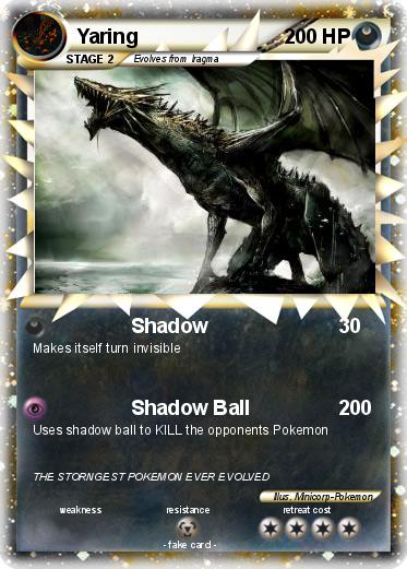 Pokémon Yaring - Shadow - My Pokemon Card