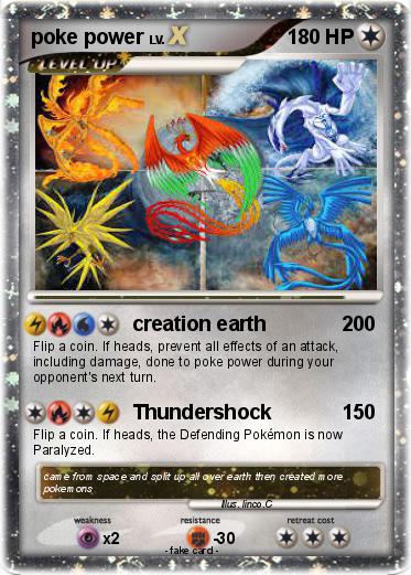 Pokémon poke power 11 11 - creation earth - My Pokemon Card