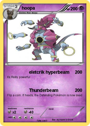 Pokémon hoopa 561 561 - eletcrik hyperbeam - My Pokemon Card