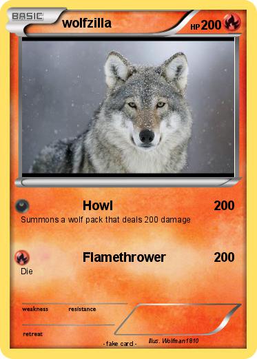 Pokémon wolfzilla 1 1 - Howl - My Pokemon Card