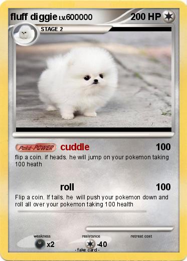 Pokémon fluff diggie - cuddle - My Pokemon Card
