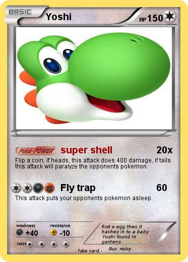 Pokémon Yoshi 3919 3919 - super shell - My Pokemon Card