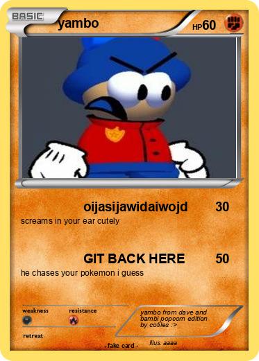 Pokémon yambo - oijasijawidaiwojd - My Pokemon Card