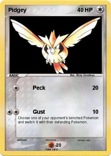 Pokémon Pidgey 130 130 - Peck - My Pokemon Card