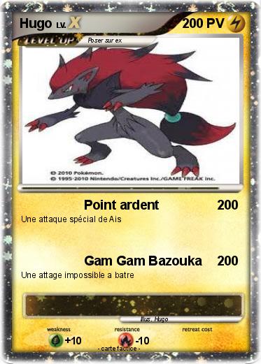 Pokémon Hugo 493 493 - Point ardent - Ma carte Pokémon