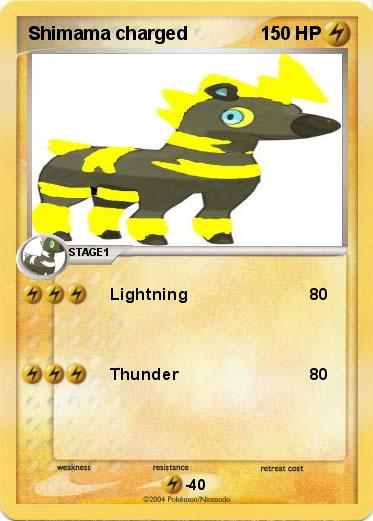 Pokémon Shimama charged - Lightning - My Pokemon Card