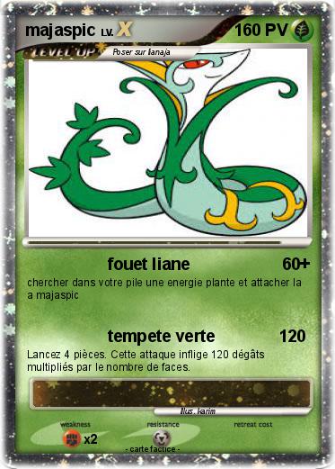 Pokémon majaspic 231 231 - fouet liane 60+ - Ma carte Pokémon