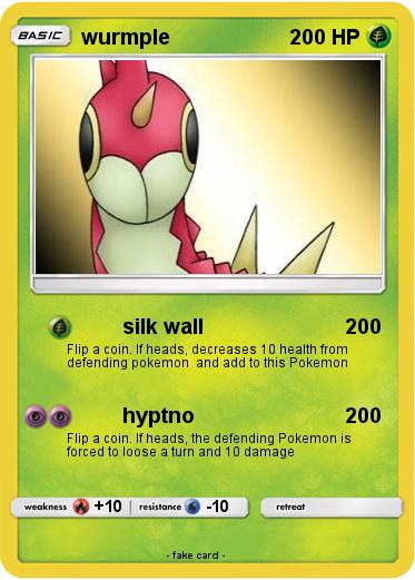 Pokémon wurmple 62 62 - silk wall - My Pokemon Card