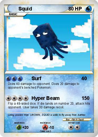Pokémon Squid 392 392 - Surf - My Pokemon Card