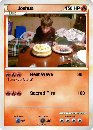 Pokémon Joshua 266 266 - Heat Wave - My Pokemon Card