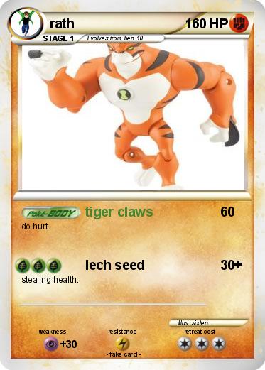 Pokémon rath 15 15 - tiger claws - My Pokemon Card
