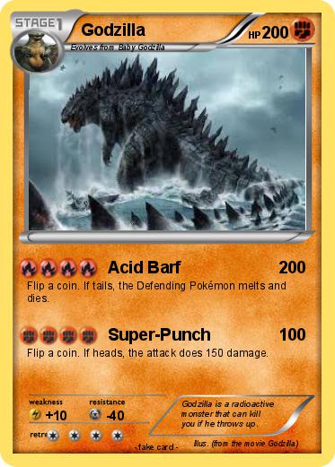 Pokémon Godzilla 1917 1917 - Acid Barf - My Pokemon Card
