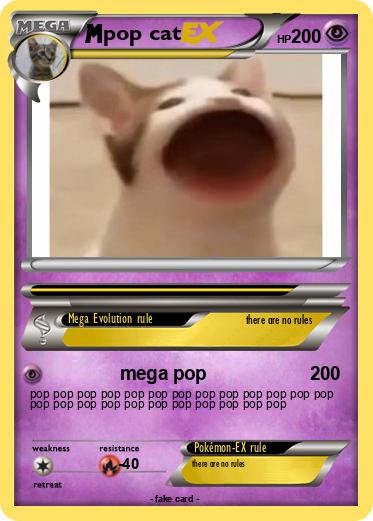 Pokémon pop cat 48 48 - mega pop - My Pokemon Card